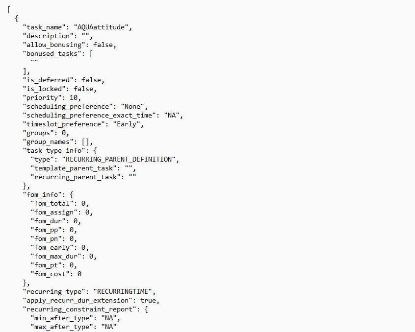 Scheduler Help: Task Reports